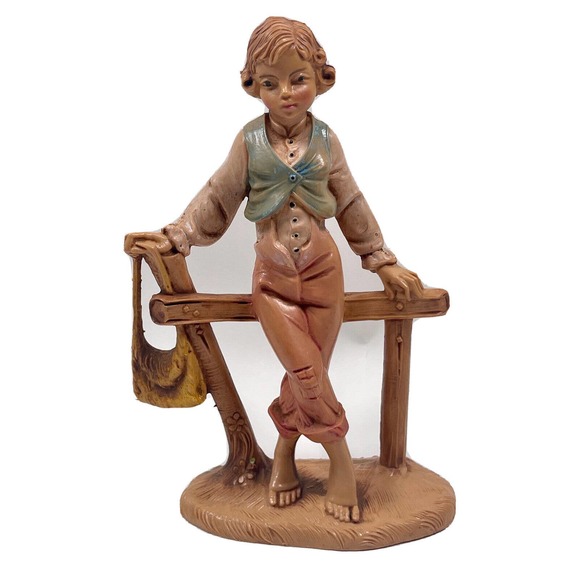 Fontanini | Holiday | Vintage Fontanini Italian Joel Villager Leaning ...